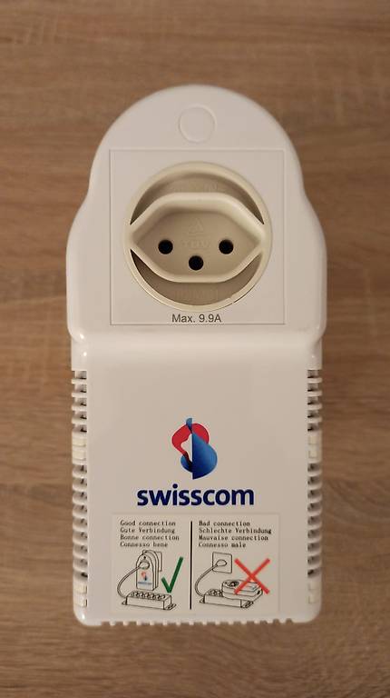 Swisscom Powerline (Netzwerk über Stromnetz) Cantone Svitto - tutti.ch