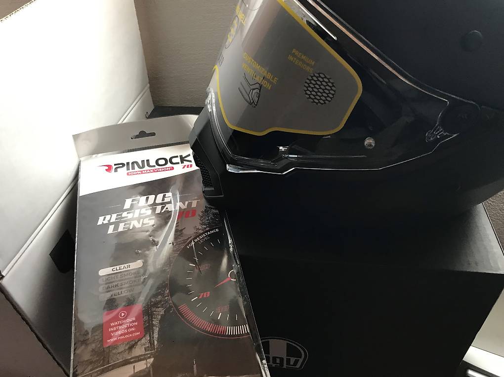 AGV Pinlock Scheibe + AGV Dual1 Visier NEU (für AX9 Helm) im Kanton ...