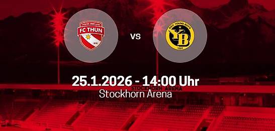 2 Tickets FC Thun - YB am 25.01.26 in Thun - tutti.ch