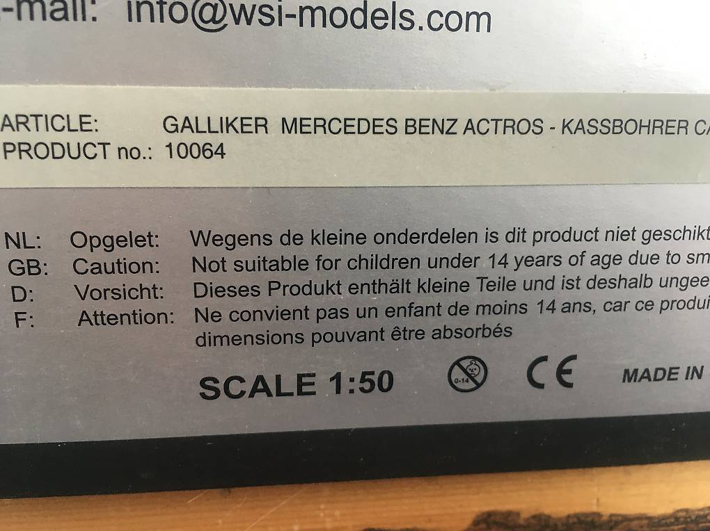 Mercedes Galliker WSI 1:50 im Kanton Freiburg - tutti.ch