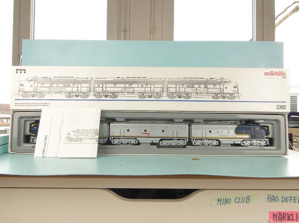 Märklin 3362 Set 3 teilige F7 Santa Fe, 2-motorig Canton Zurich - tutti.ch