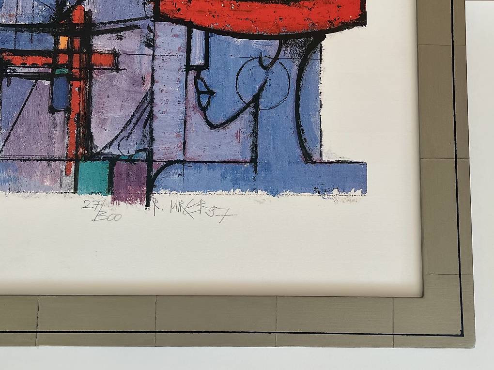 Rudolf Mirer (1937) ZÜRICH FEIERT, originale Lithografie im Kanton St ...