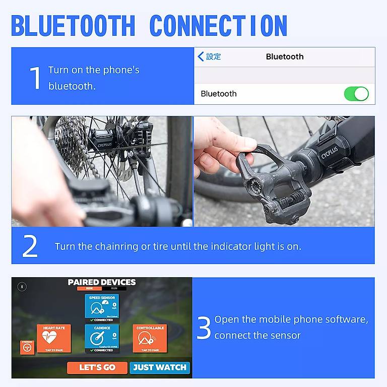 CYCPLUS Fahrrad Computer Tacho ANT+Speed Cadence Sensor Canton Grisons ...