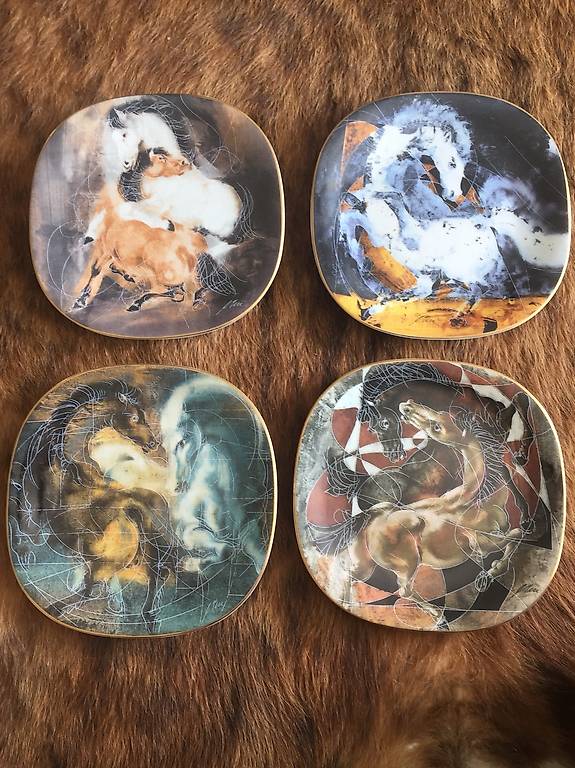 Hans Erni Rosenthal Tellerserie Pferde im Kanton Zürich - tutti.ch