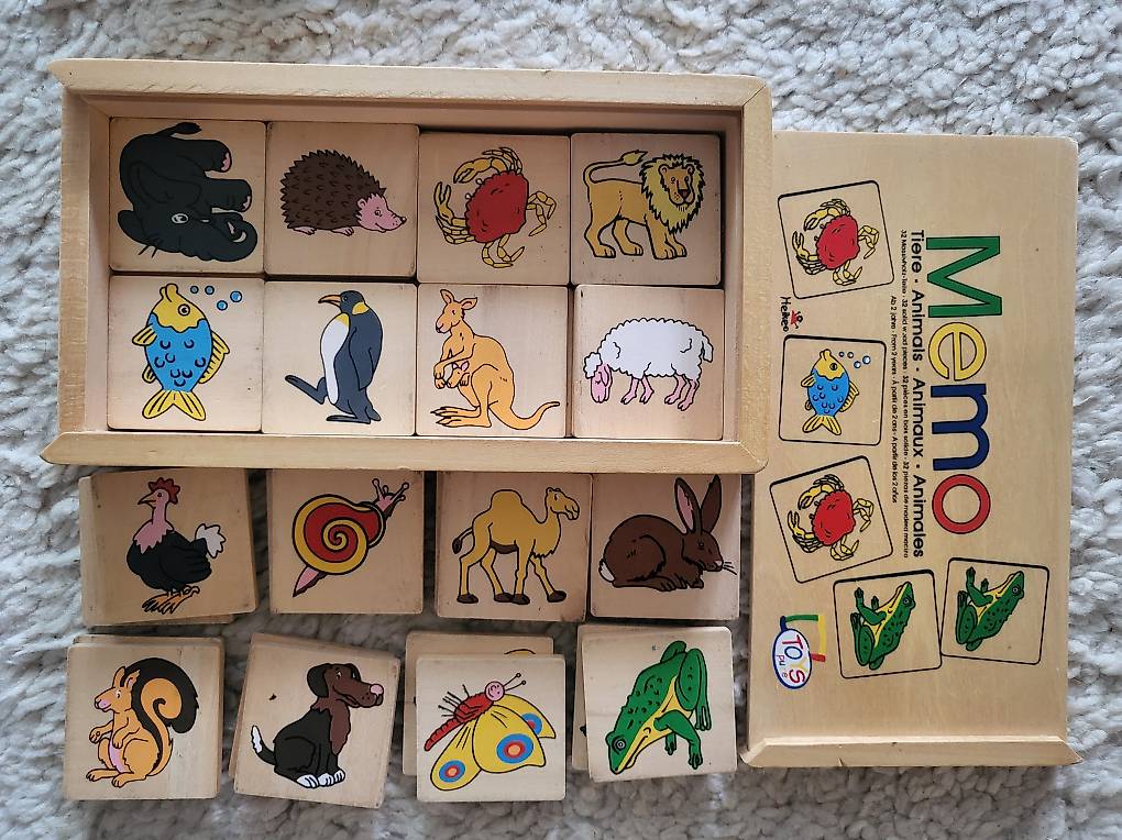 Tier Memory Spiel, Holz, ab 2 Jahren Canton Zurich - tutti.ch