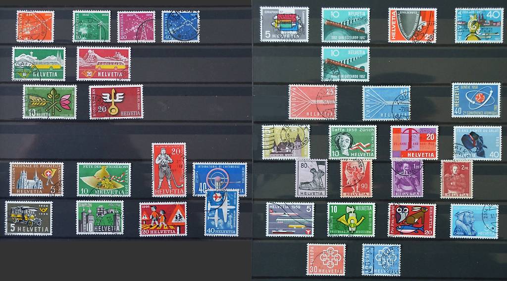 Briefmarkensammlung Schweiz 1952 bis 1969 im Kanton Zürich - tutti.ch