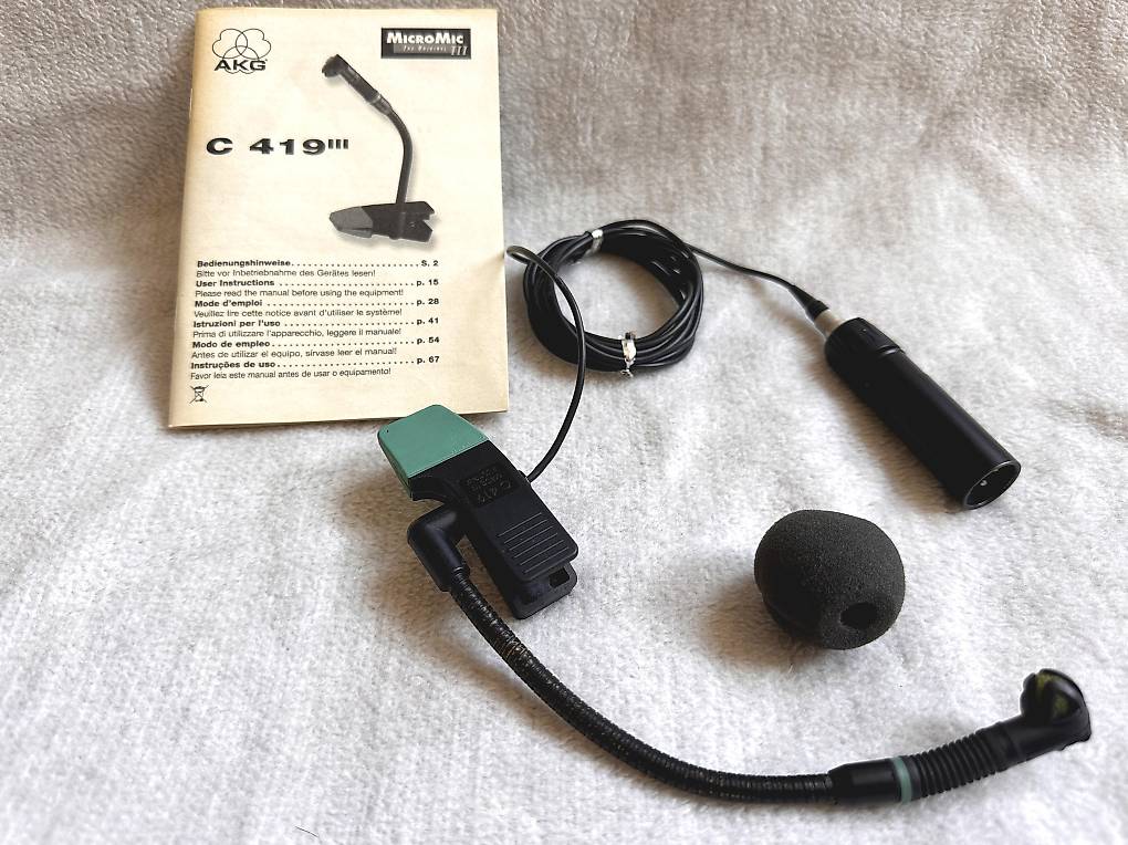 AKG C419 C-419 Clip-On Microphone Mikrofon Sax Trumpet Drum Cantone Zurigo - tutti.ch