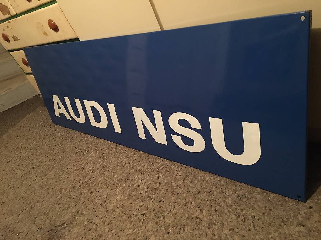 Audi Nsu Emaille Schild im Kanton Bern - tutti.ch