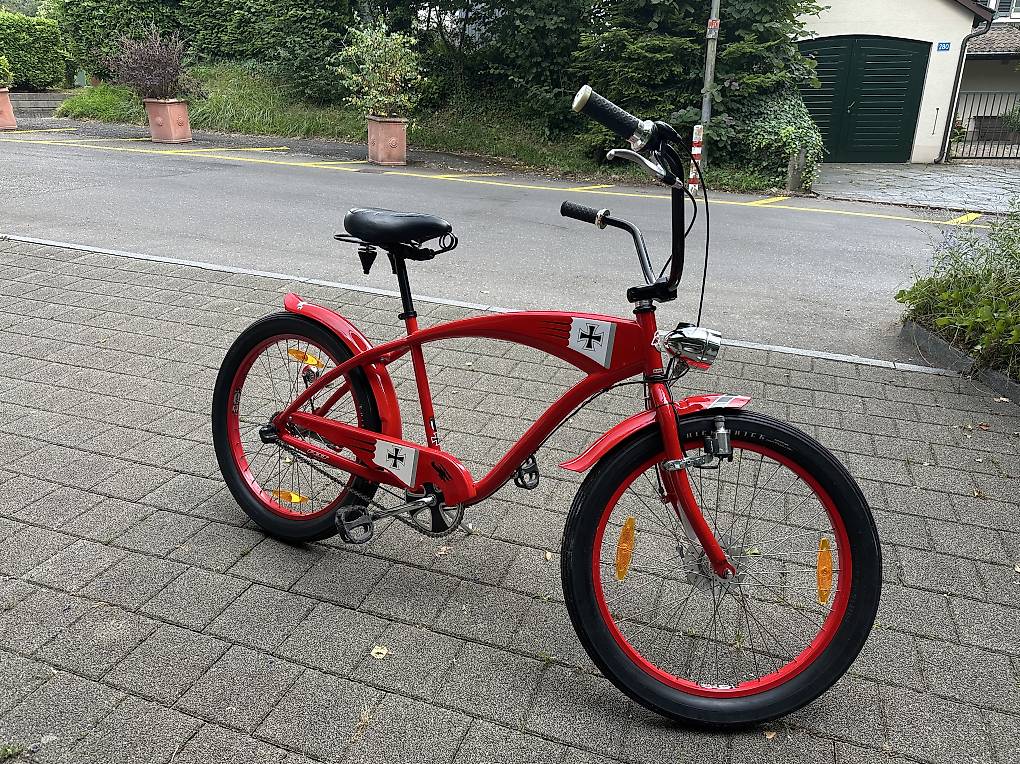 Fat Tire Beach Cruiser Felt Red Baron Bike Velo rot im Kanton Basel ...