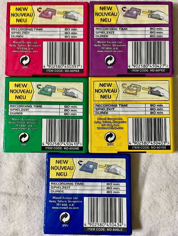5 Maxell Minidisc MD 80 NEU und OVP im Kanton Zürich - tutti.ch