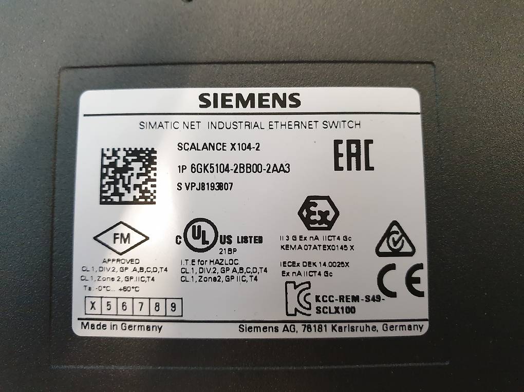 Siemens SCALANCE X104-2, unmanaged IE Switch, im Kanton Wallis - tutti.ch