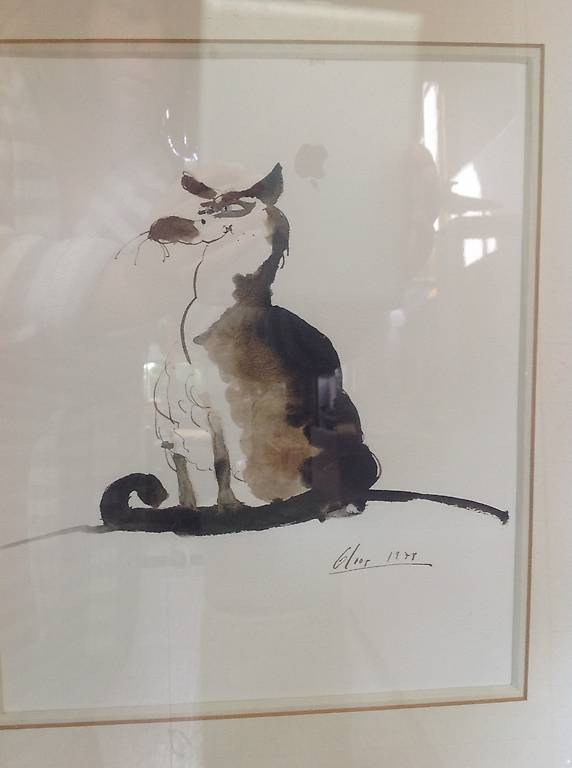 Originalaquarell von Christoph Gloor 1936-2017 (Basel) im Kanton Basel ...