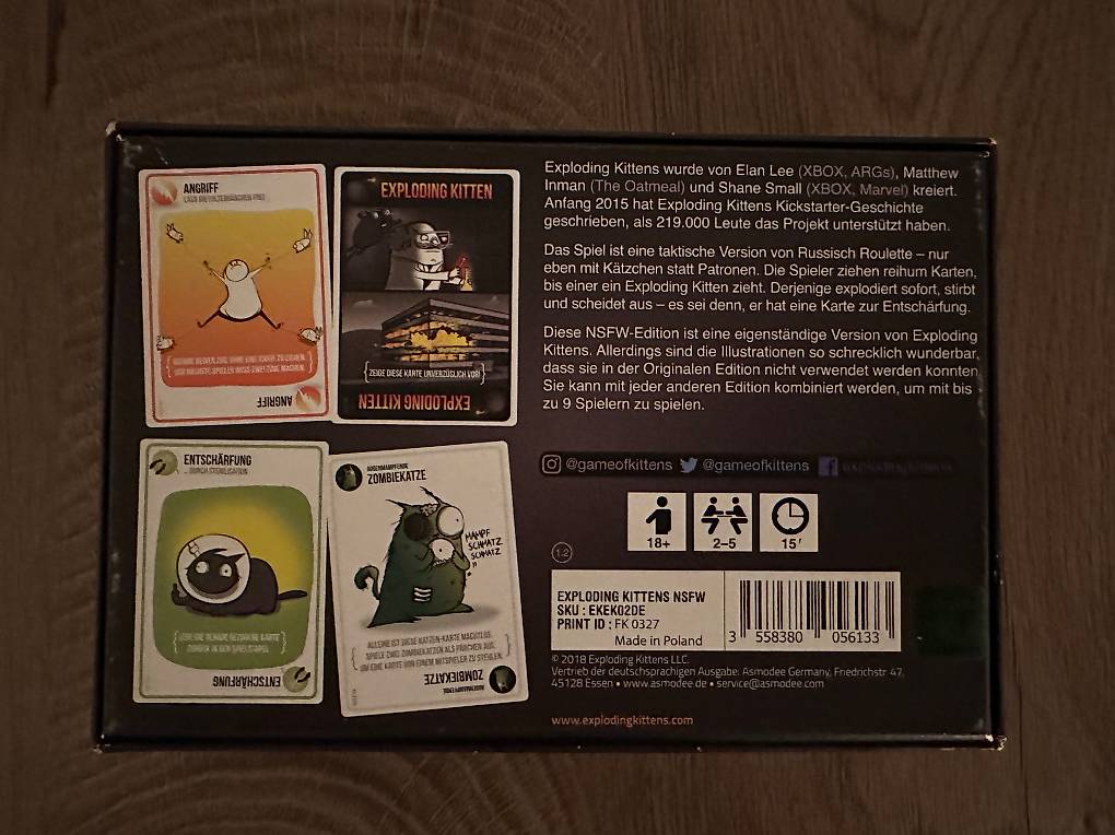 Exploding Kittens (NSFW-Edition) im Kanton Aargau - tutti.ch