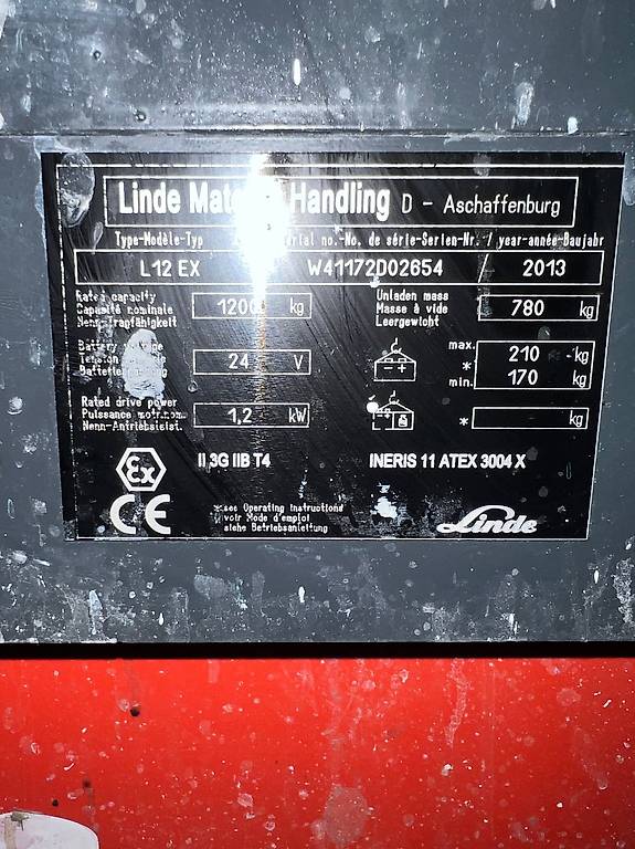 Hochhubwagen / Deichselstapler, Linde L12 EX II (Ex-Schutz) im Kanton ...