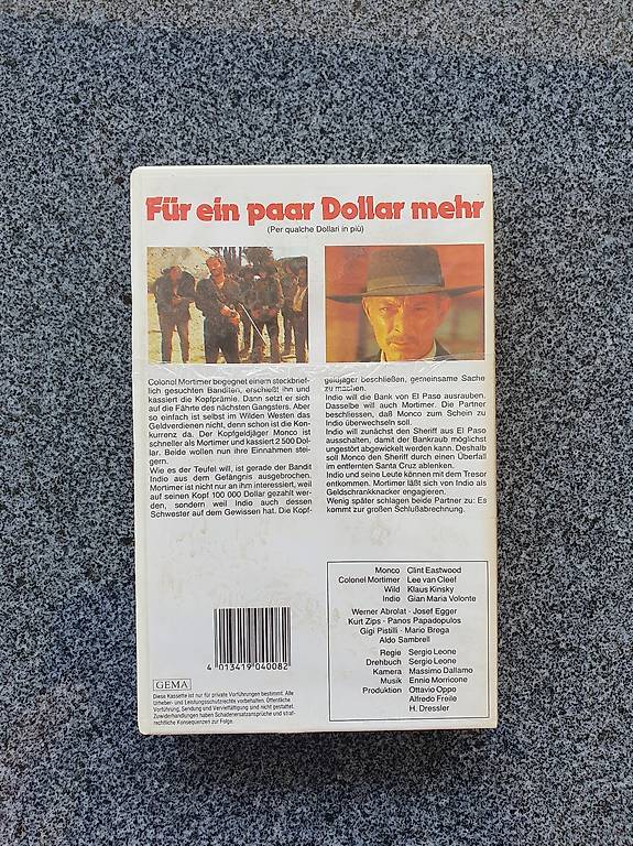 Für ein paar Dollar mehr Vhs Film im Kanton Aargau - tutti.ch