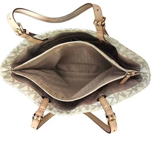 Michael Kors Handbag Jet Set East West Signature Tote White im Kanton ...