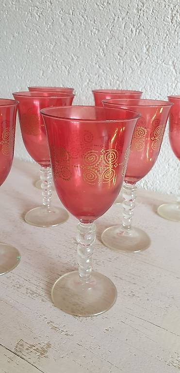 22 Cenedese - Le Gocce Wein / Prosecco Gläser - Art Deco im Kanton ...