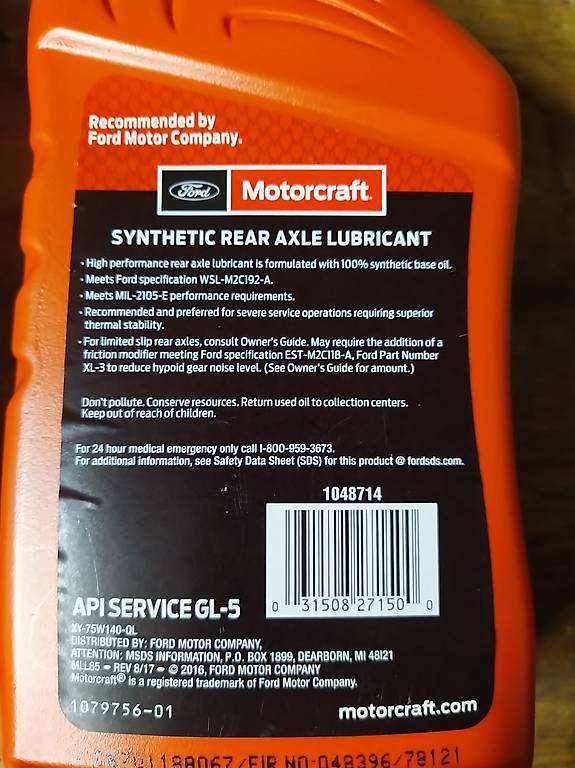 Ford Mustang Differential Öl m. Additive Friction Modifiler im Kanton ...