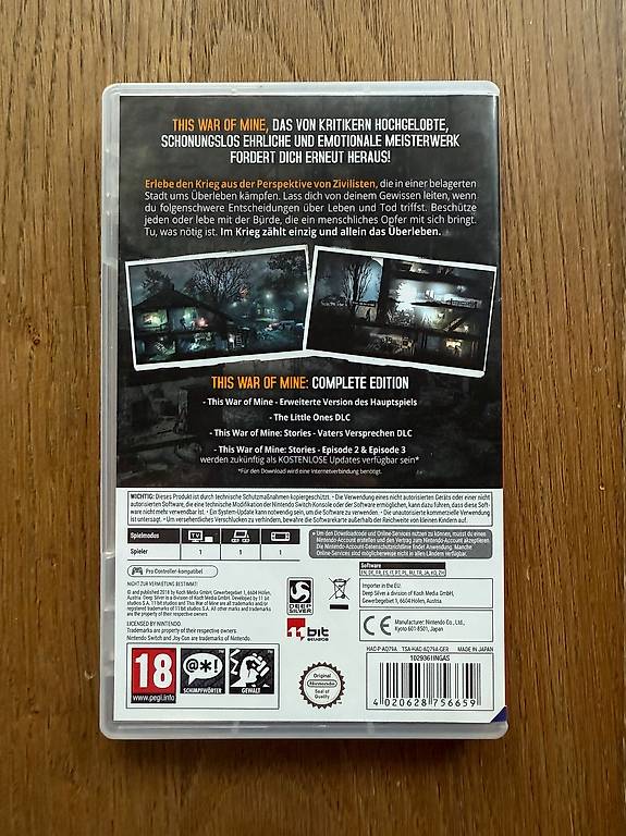 This War of Mine / Nintendo Switch im Kanton Basel-Landschaft - tutti.ch