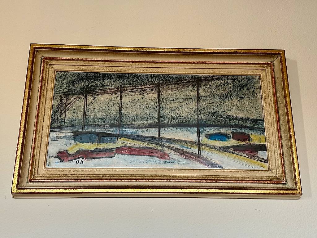 Kunstmaler Oskar Althaus: Originalwerk (Landstrasse) Canton Basel ...
