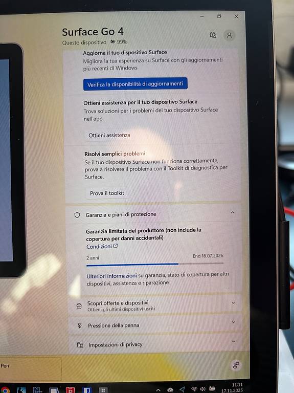 Microsoft Surface Go 4,Windows 11 Pro,Garanzia fino a Luglio - tutti.ch