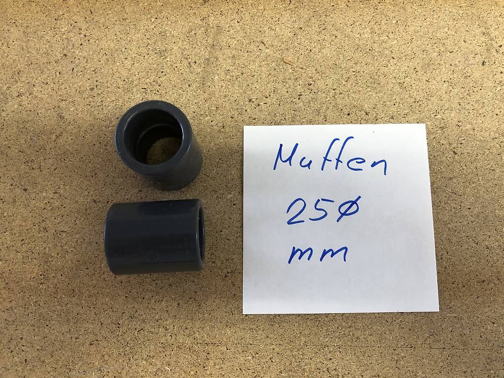2 neue PVC Muffen 25mm - tutti.ch