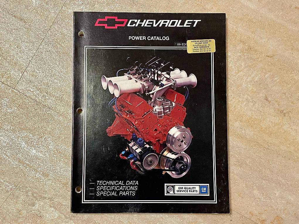 Chevrolet Power Catalog Tech Data Specs SmallBlock BigBlock im Kanton ...