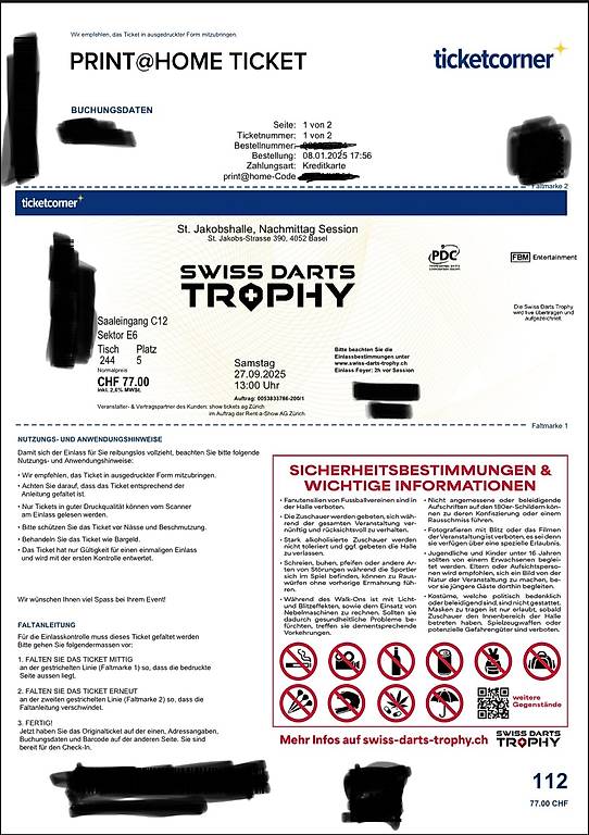 PDC Swiss Darts Trophy // Samstag 27. Nov 13oo Uhr im Kanton Bern ...