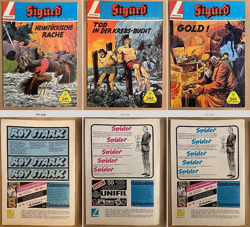 Comics - Sigurd - 235-246 späte Serie (6) im Kanton Zürich - tutti.ch