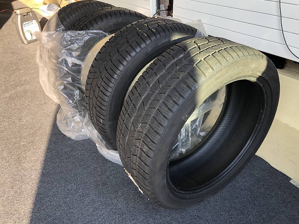 4 WINTERREIFEN: CONTINENTAL 235.45.R19. M+S. PROFIL: 7 MM. im Kanton ...