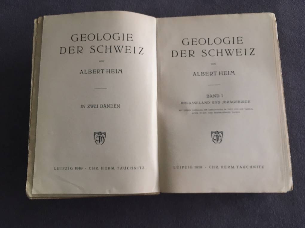Albert Heim: Geologie der Schweiz (1919) im Kanton Zürich - tutti.ch