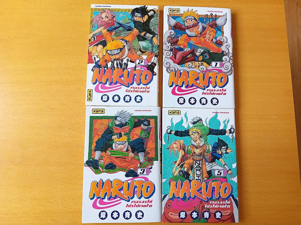 4 tomes Naruto - 1,2,3,5 Canton Fribourg - tutti.ch