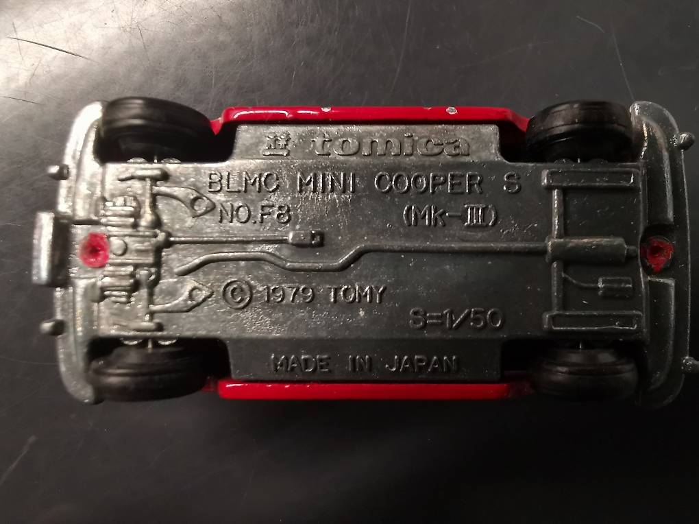 Tomica Tomy No. F8 1979 BLMC Mini Cooper S (MKIII) Diecast im Kanton ...