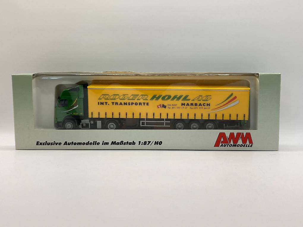 AWM 55071 1:87 Volvo FH XL Planenauflieger Roger Hohl im Kanton Thurgau ...