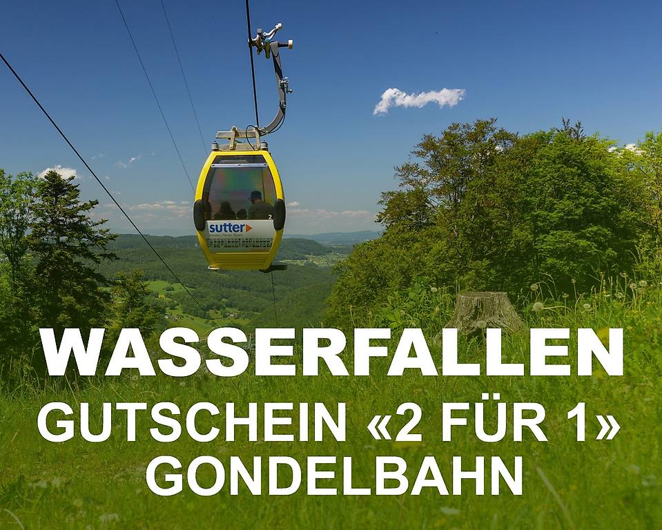 Gondel Wasserfallen Gutschein Bon Tickets Ticket Bahn ÖV im Kanton ...