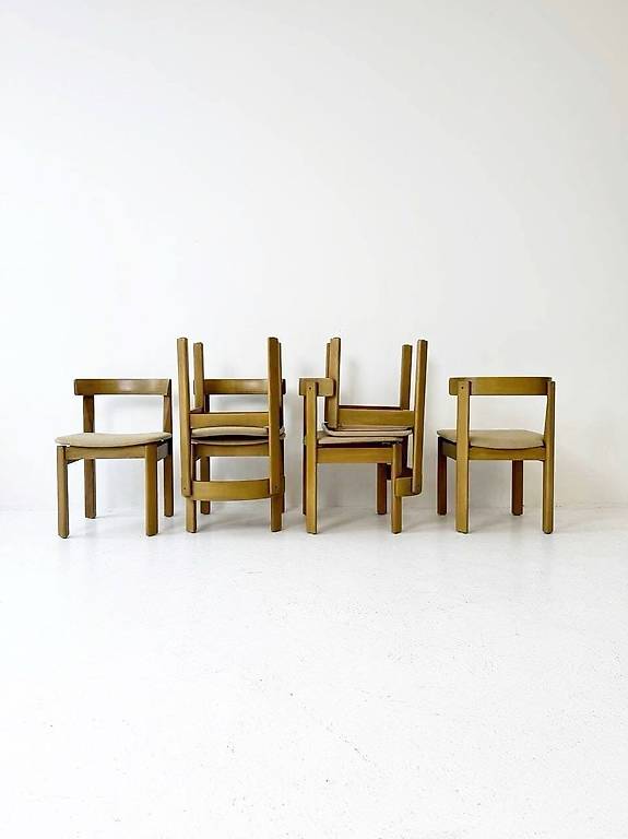Set aus 6 Stühlen von Jürg Bally für Stein am Rhein, 1960er im Kanton ...