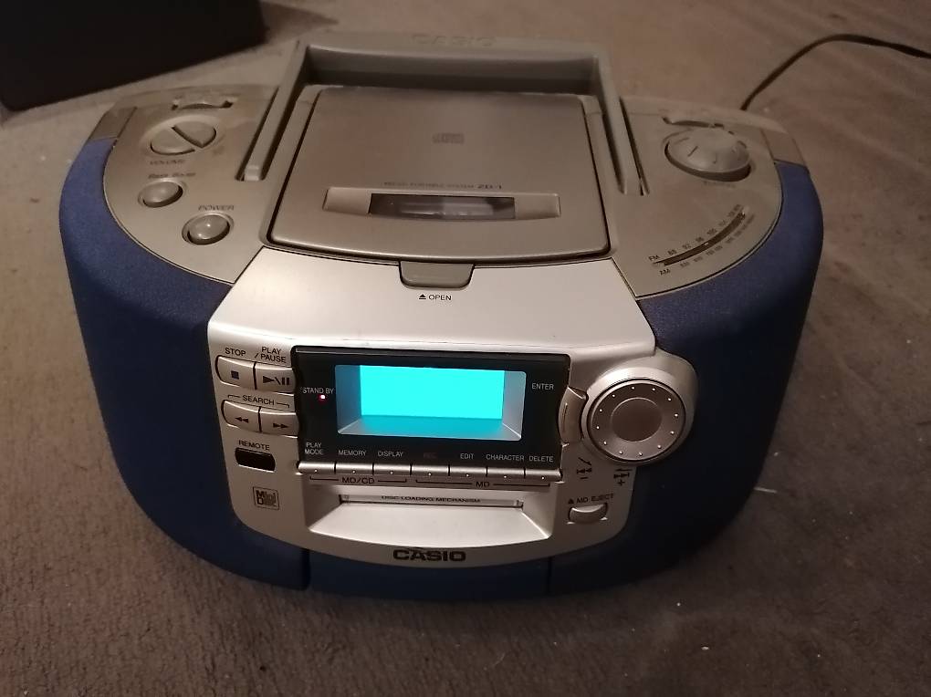 Ghetto Blaster Boombox Anlage Minidisc CD Player Casio ZD-1 im Kanton ...