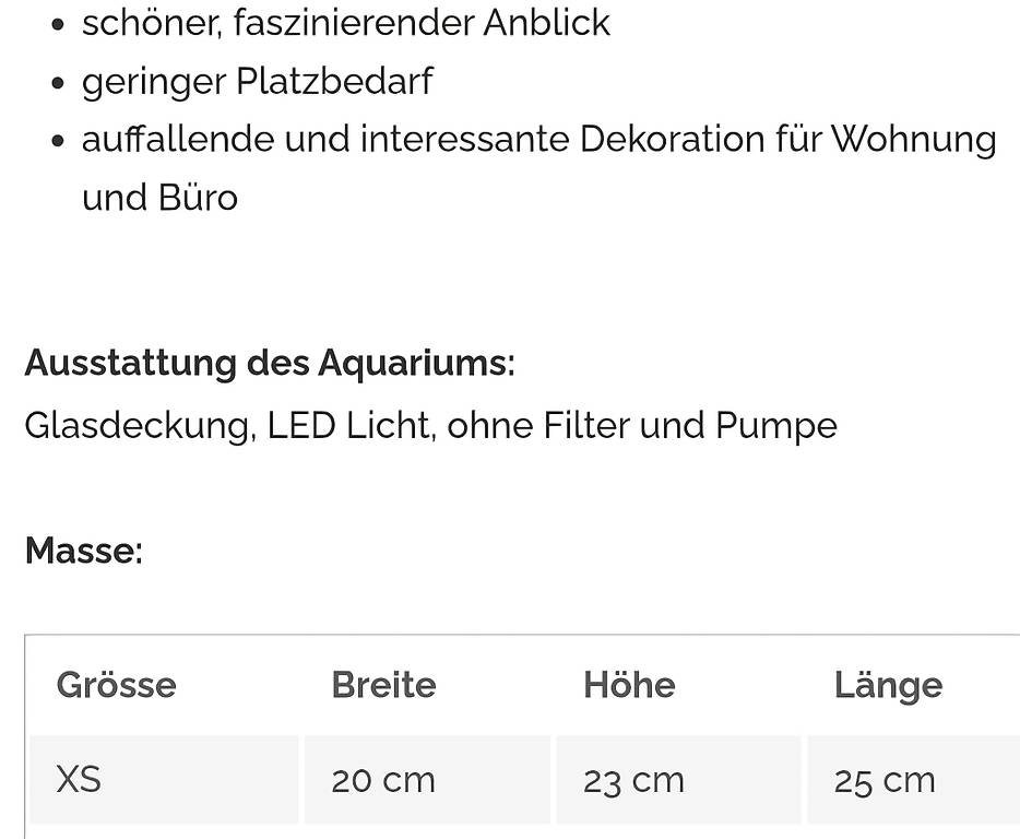 Amazonas Nano Cube 10 L + Artemia Salina Cantone Berna - tutti.ch