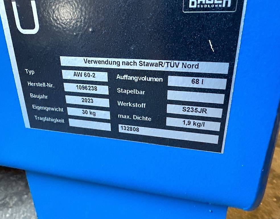 neue Auffangwanne AW60-2 blau RAL5010 im Kanton St. Gallen - tutti.ch