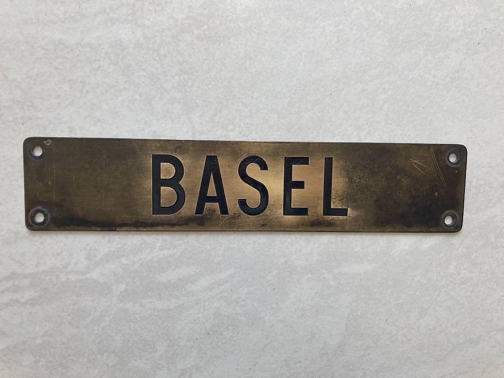 SBB Lokdepot Schild, BASEL Messing, rar !! im Kanton Aargau - tutti.ch