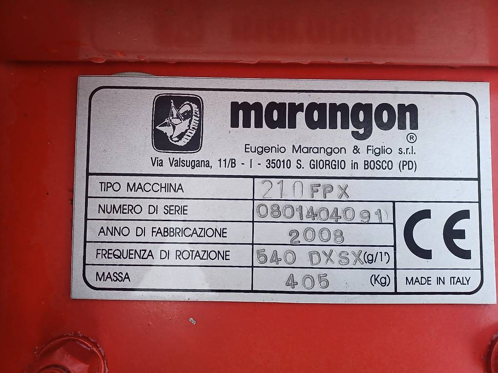 Mähwerk Marangon 210 FPX im Kanton St. Gallen - tutti.ch