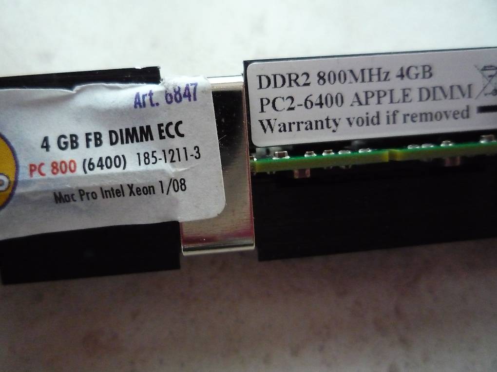 MAC PRO INTEL XEON PC RAM DDR2 (6400) 4x4GB im Kanton Bern - tutti.ch