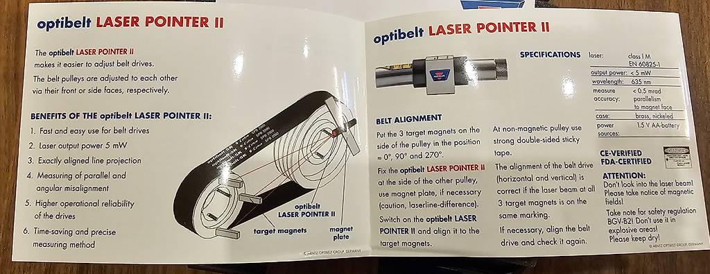 Optibelt Laser Pointer II Ausrichtsystem im Kanton St. Gallen - tutti.ch
