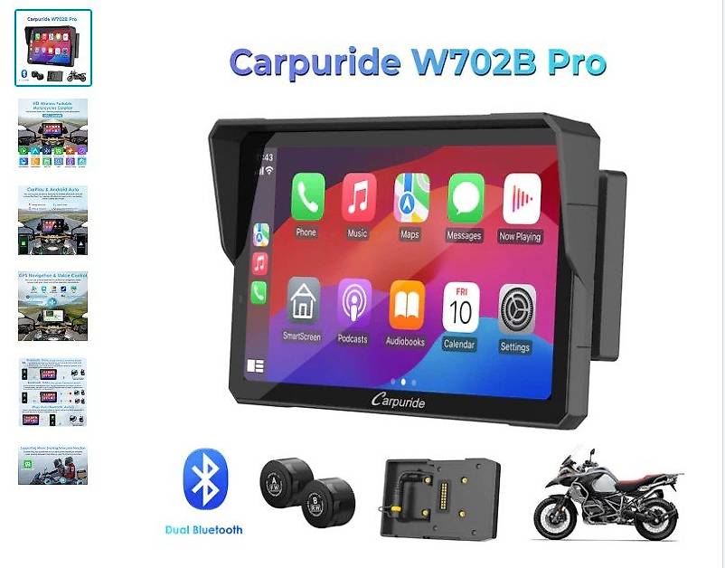 Neues Motorrad Navigationsgerät Apple Carplay / android auto Cantone ...