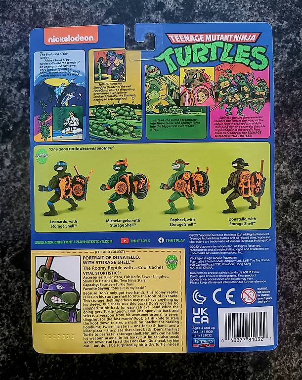 Action Figur Donatello TMNT Ninja Turtles mit Panzerfach im Kanton St ...