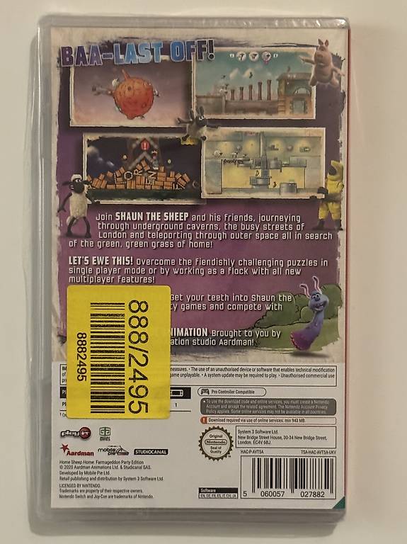 NEU Shaun the Sheep Home Sheep Home - Nintendo Switch im Kanton Zürich ...
