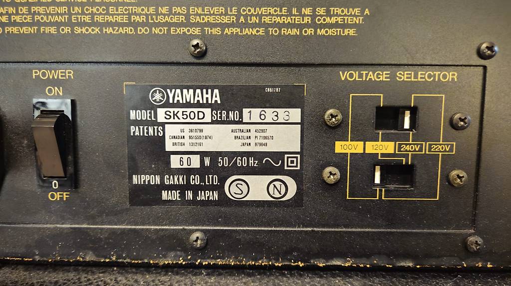 Sehr seltener YAMAHA analog Synthesizer SK50D im Kanton St. Gallen ...