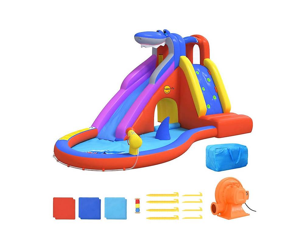 Wasserrutsche Aufblasbar mit Planschbecken 450x320x240cm PVC im Kanton ...