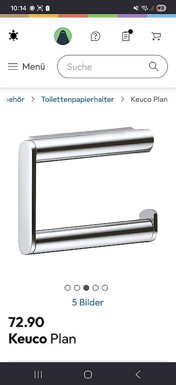 Eleganter KEUCO Plan WC-Rollen Halter im Kanton Luzern - tutti.ch