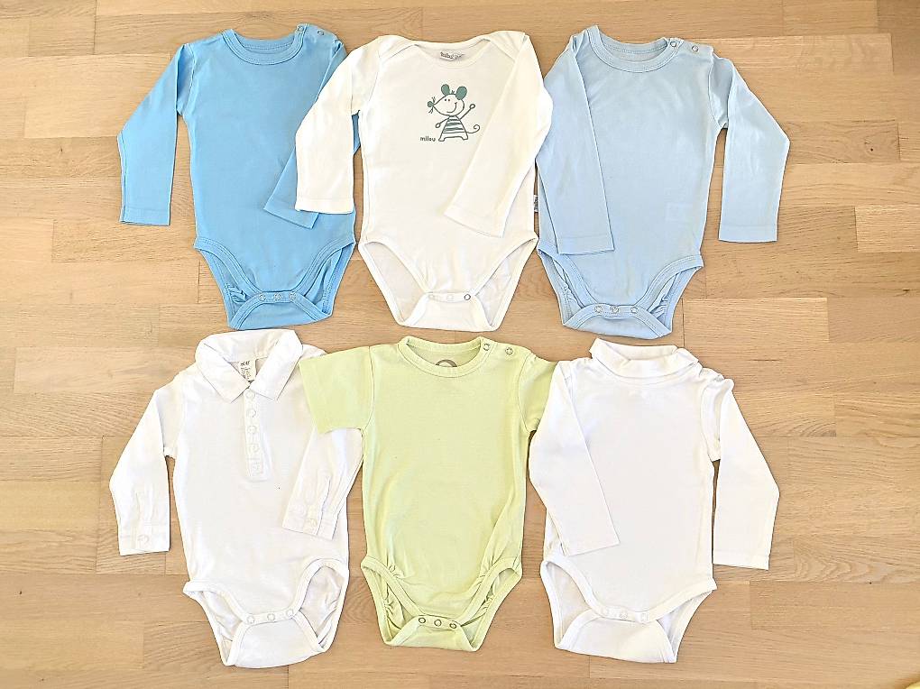 6 herzige Bodys für Baby. Gr. 74-80. Neuwertig. Unisex. im Kanton Bern ...